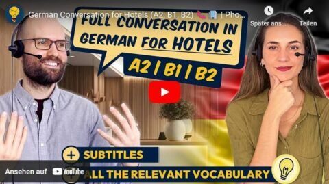 German Conversation for Hotels (A2, B1, B2) 📞🏢