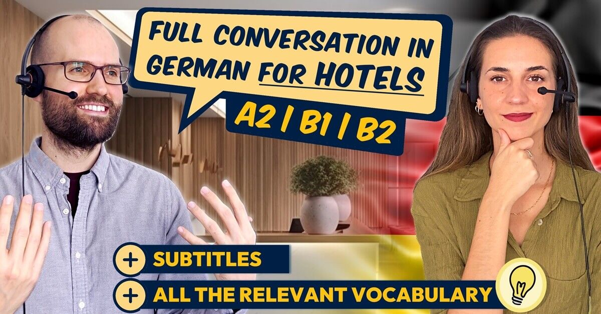 German Conversation for Hotels (A2, B1, B2) 📞🏢