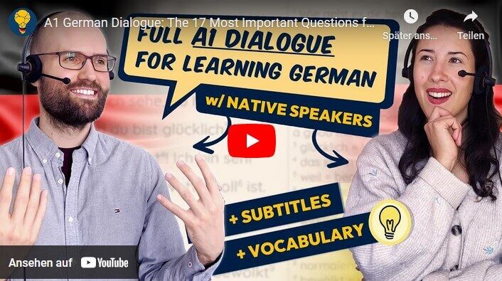 A1 German Dialogue: The 17 Most Important Questions for Beginners